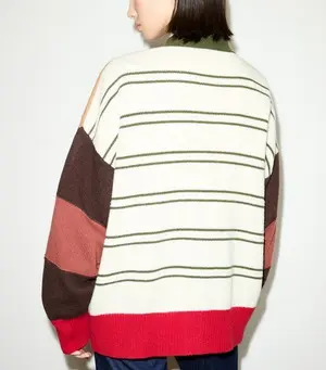 Max & Co. Virgin Wool Striped Cardigan