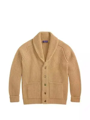 Ralph Lauren Purple Label Shawl-collar Ribbed Cardigan