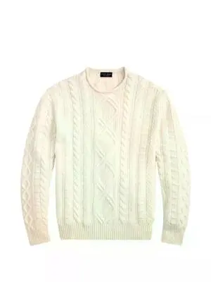 Ralph Lauren Purple Label Aran Cable-knit Sweater