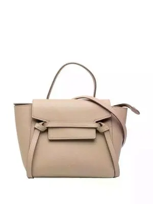 Celine 2022 Nano Grained Calfskin Belt Bag Satchel - Neutrals