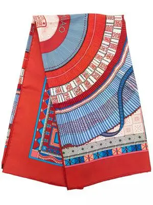 Hermès 1990-2026 Cent Plis De Miao Silk Scarf 90 Scarves