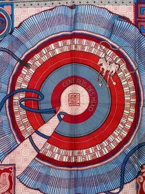 Hermès 1990-2026 Cent Plis De Miao Silk Scarf 90 Scarves