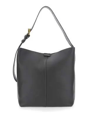 Soeur Saudade Mini Leather Shoulder Bag With Zip Closure - Brown