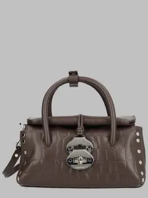 ZANELLATO 100% Leather Handbag Made In Italy - Brown
