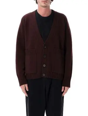 Studio Nicholson Button-front Wool Cardigan - Grape