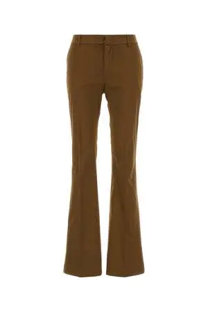 PT TORINO Biscuit Stretch Cotton Elsa Pant - Camel