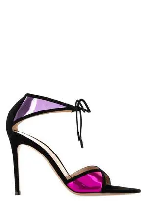 GIANVITO ROSSI Confetti Leather Sandals With Stiletto Heel