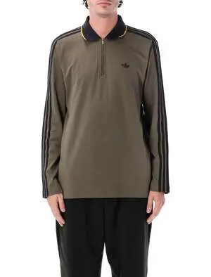 ADIDAS ORIGINALS Long-sleeve Zip Polo Shirt - Branch