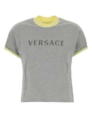 Versace Melange Cotton T-shirt