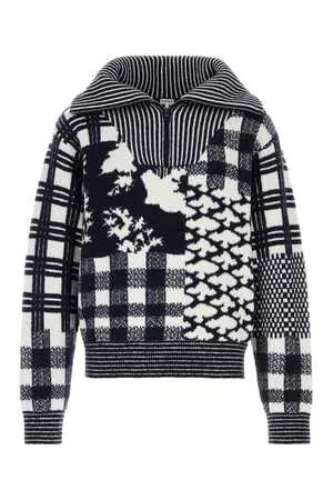 Loewe Embroidered Wool-blend Knit Sweater