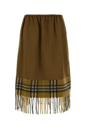 Burberry Inspired 100% Viscose Skirt - Camp