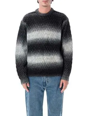 Obey Gradient Knit Crew Neck Sweater - Nero