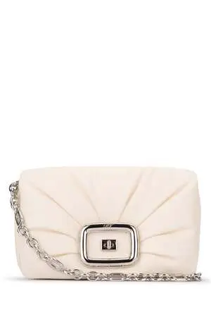 ROGER VIVIER Quilted Chain Strap Clutch Bag