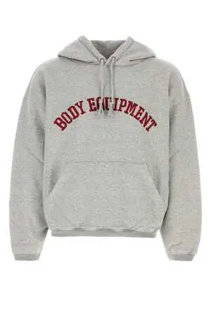 1989 STUDIO Melange Cotton Body Equipment Sweatshirt - Grey