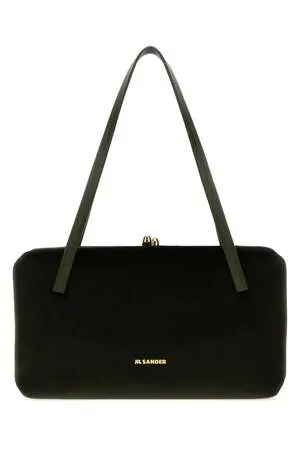 JIL SANDER Mini Goji Pillow Handbag In Velvet - Green