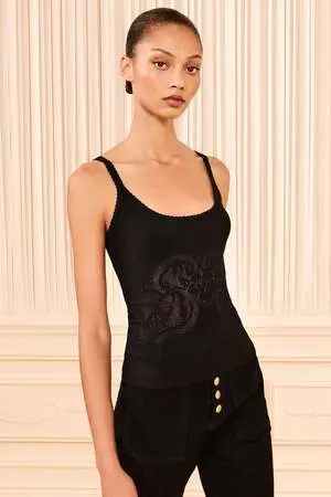 Ulla Johnson Ingrid Knit Tank Top Dress - Noir