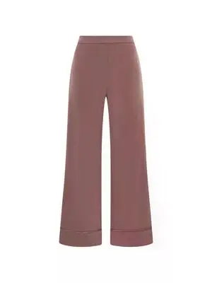 Malìparmi Piping-detail Trousers - Neutrals