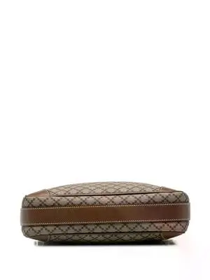 Gucci 2000-2015 Diamante Coated Canvas Zip Crossbody Bag