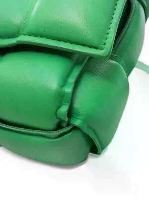 Bottega Veneta 2000s Padded Cassette Intrecciato Shoulder Bag - Green