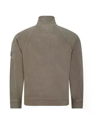 C.P. COMPANY Brushed Emerized Diagonal-fleece Half-zip Lens Sweatshirt