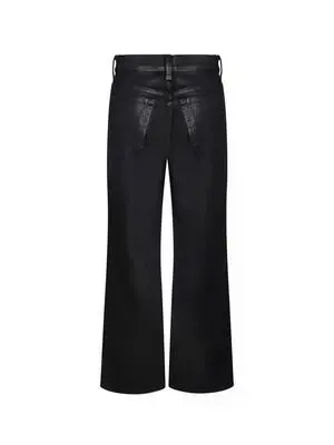7 For All Mankind Coated Wide-leg Jeans