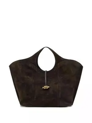 GIANNI CHIARINI Large Infinity Suede Tote Bag