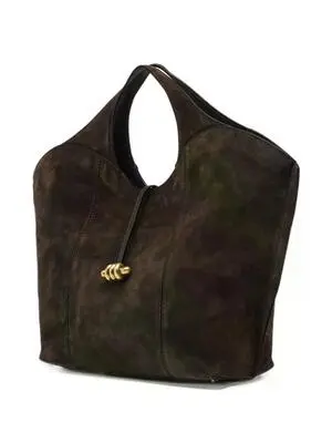 GIANNI CHIARINI Large Infinity Suede Tote Bag
