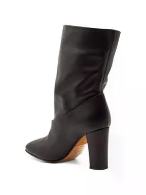 Alberta Ferretti Gathered Block-heel Boots