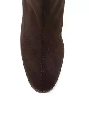ALMA EN PENA Metallic-trim Block-heel Ankle Boots