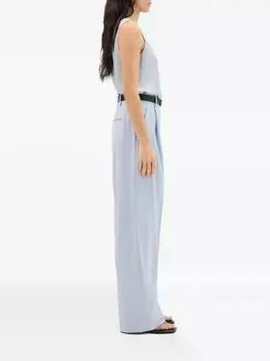 Another Tomorrow Pleated Tailored Trousers