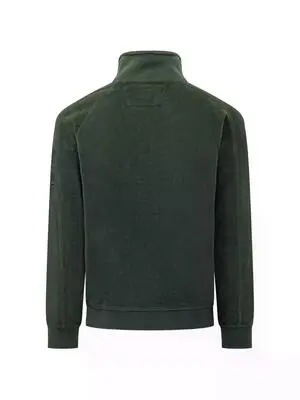 C.P. COMPANY Brushed Emerized Diagonal Fleece Half-zip Lens Sweatshirt