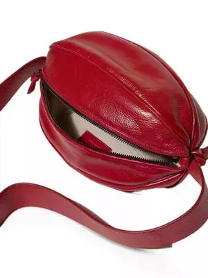 Hereu Large Boya Distressed Leather Crossbody Bag