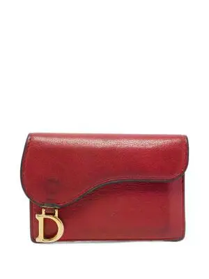 Dior 2021 Saddle Grained Leather Wallet