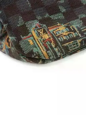 LOUIS VUITTON 2021s Mm Damier Palm Tree Tote Bag - Blue