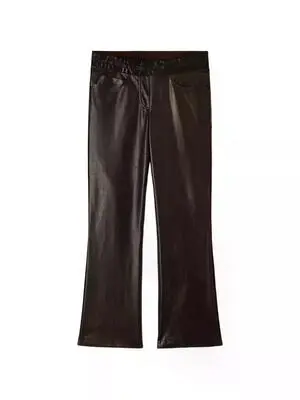 CAMBIO Felice Logo-waistband Trousers - Brown