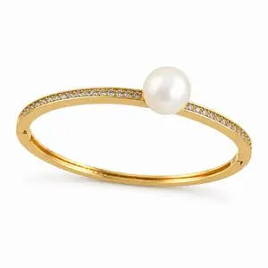 NINEMOO Lueur Rosée Éclat Pearl Bangle - Gold
