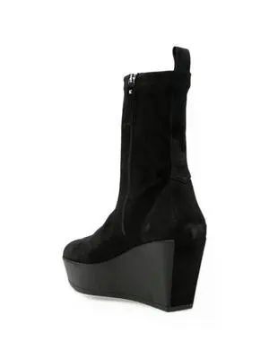 VIC MATIE Wedge-heel Platform Ankle Boots