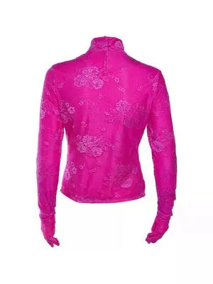 Balenciaga Lace Gloved Top