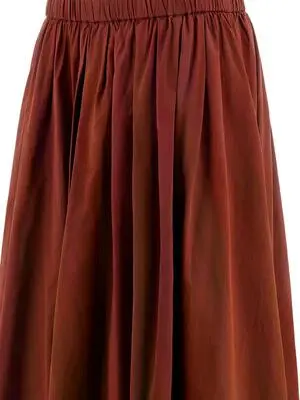 CASEY CASEY Pleated Elasticated Midi Skirt