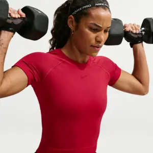 Nike Pro Seamless Dri-fit T-shirt - Red