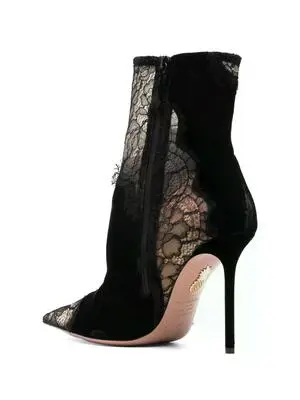 AQUAZZURA Velvet Meadow Booties 105