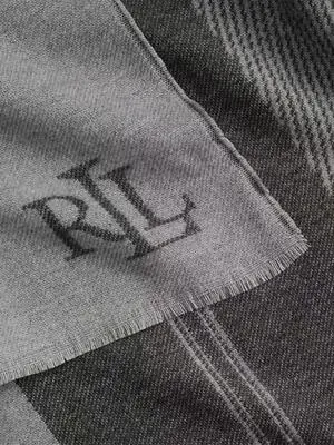 Ralph Lauren Equestrian-print Frayed Scarf