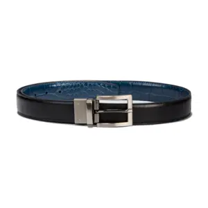 Nike Crocodile Reversible Belt - Blue