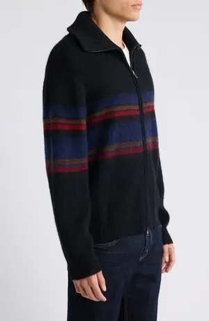 WAX LONDON Norris Wool Blend Zip Sweater