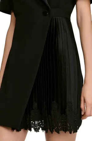 Sandro Tailored Collar Wraparound Dress