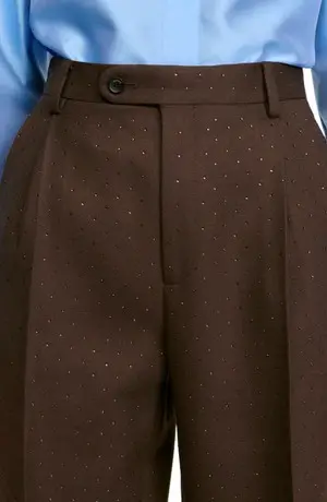 Sandro Rhinestone Suit Trousers