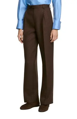 Sandro Rhinestone Suit Trousers
