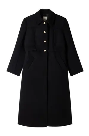 Sandro 2-in-1 Effect Wool Coat