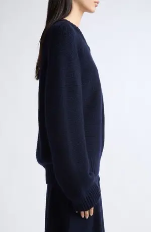 LISA YANG Oia Cashmere Sweater - Navy