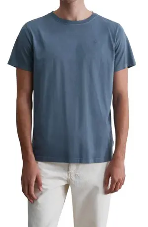 SCALPERS Tonal Embroidered Skull T-shirt - Blue